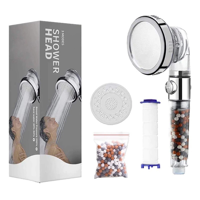 High Pressure And Anti Scale Shower Head Water Savings Filtration